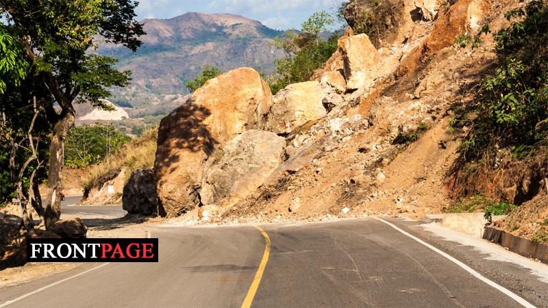 Eight districts hit by landslides, rock falls – FrontPage