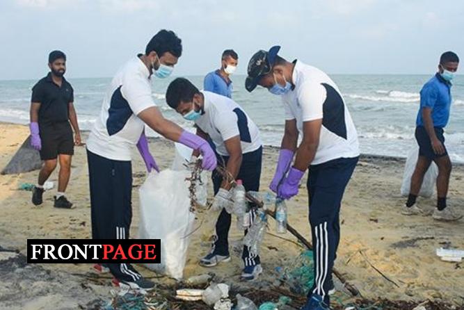 Navy conducts beach cleaning programme – FrontPage