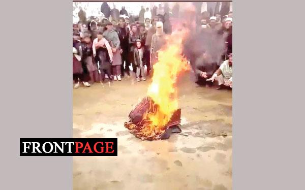 Taliban burn instrument in front of Afghan musician – FrontPage
