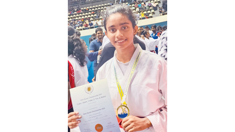 Sanduni Marasinghe a karate star in the making – FrontPage