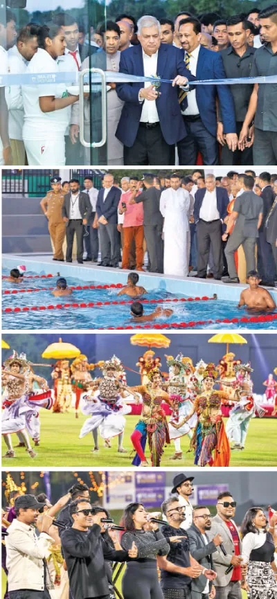 President inaugurates renovated Dambulla International Cricket Stadium ...