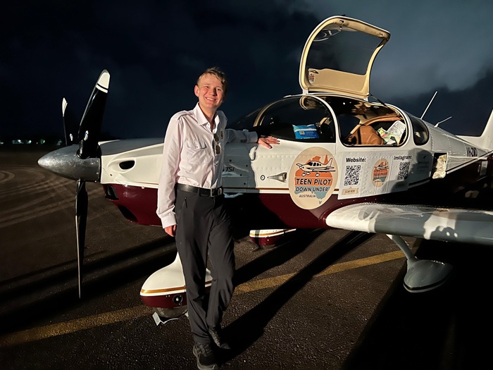 Aussie teen pilot on round-the-world mission lands in Colombo – FrontPage