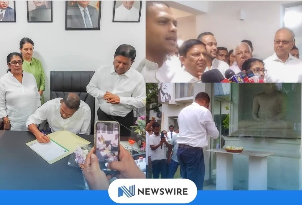 Harin Fernando assumes duties as UNP Deputy Secretary General of ...