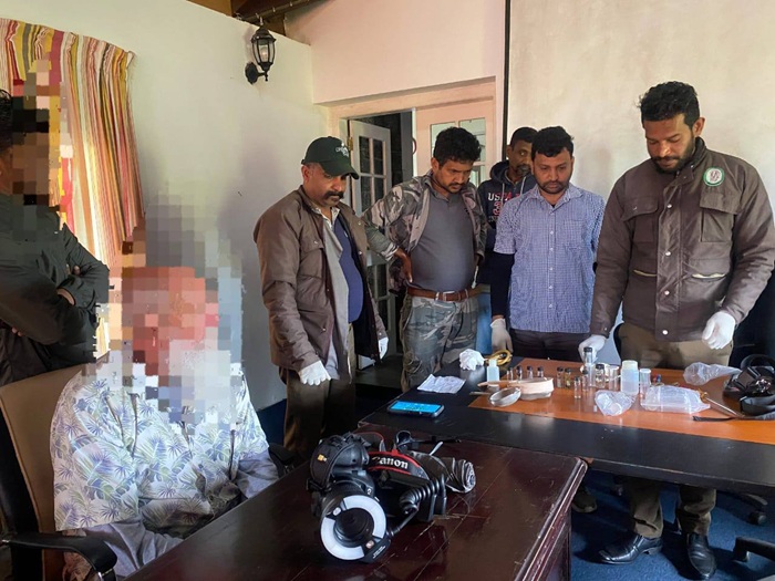 Two foreigners arrested with insects, chemicals at Horton Plains ...