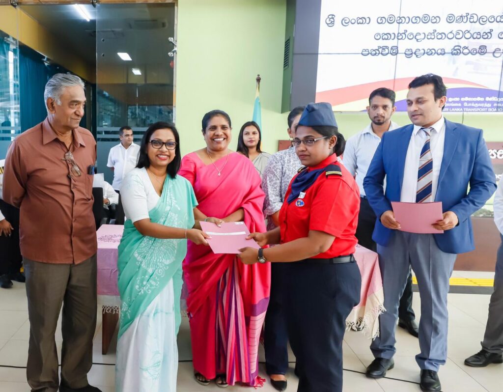 SLTB appoints first female bus conductors – FrontPage